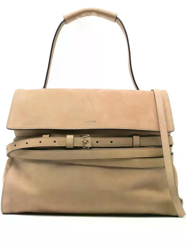 Moschino Belted Leather Tote