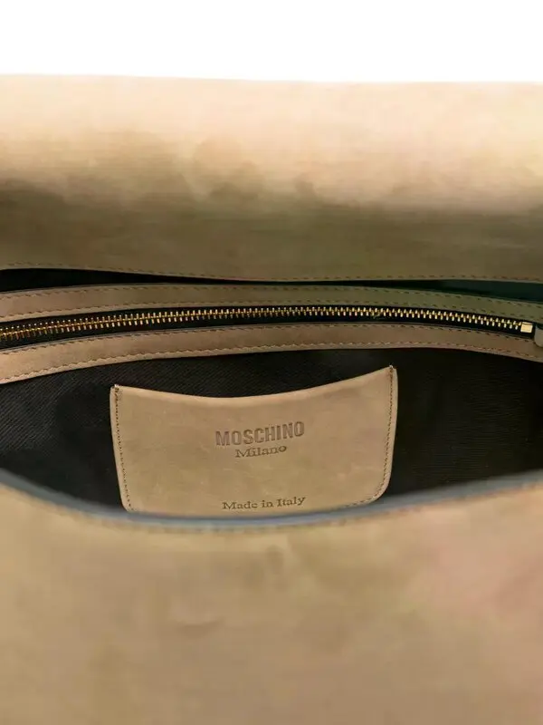 Moschino Belted Leather Tote
