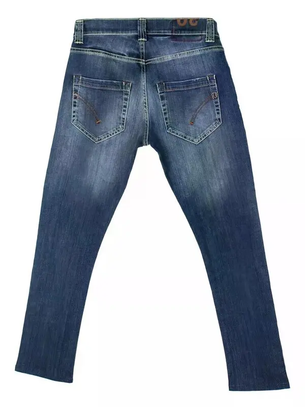 DONDUP Distressed Straight Leg Jeans