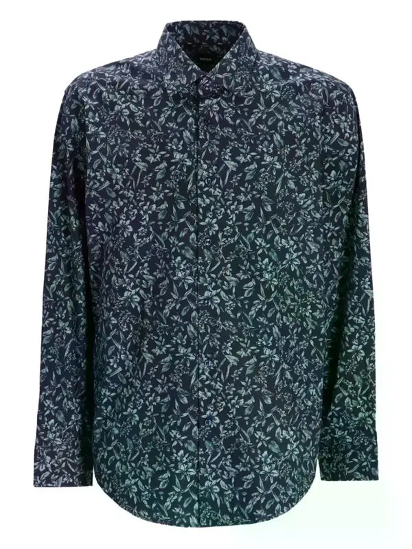 BOSS Floral Shirt - Blue