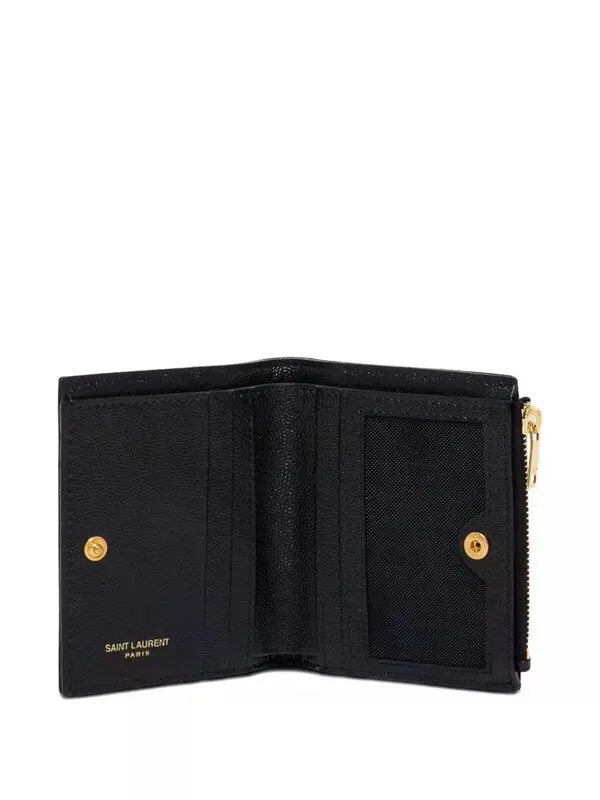 Saint Laurent Cassandre Quilted Logo Wallet
