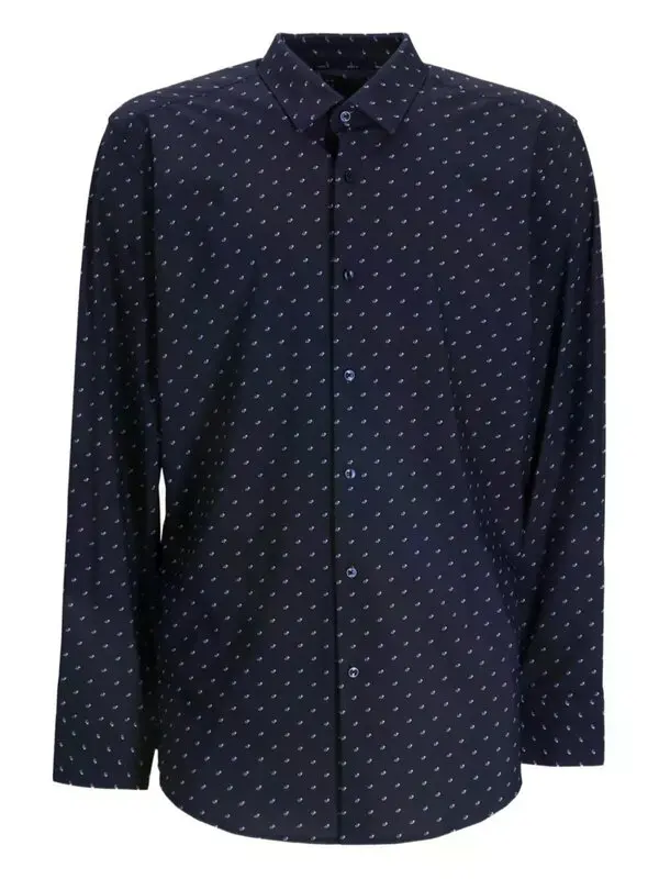 BOSS Patterned Shirt - Blue