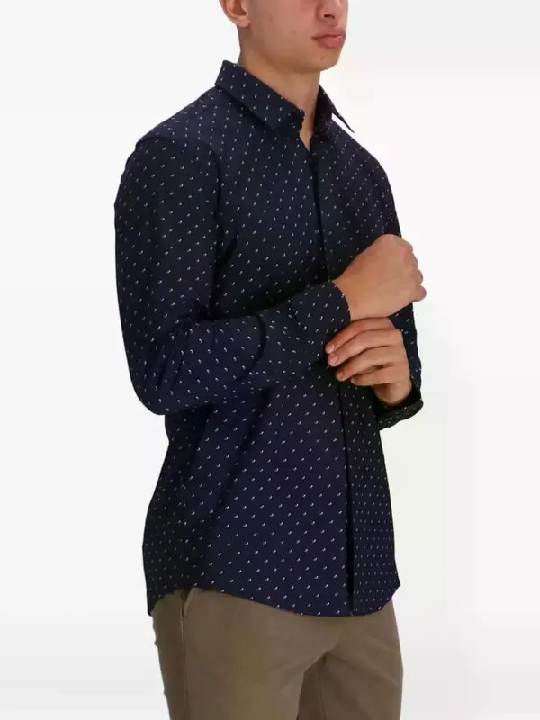 BOSS Patterned Shirt - Blue