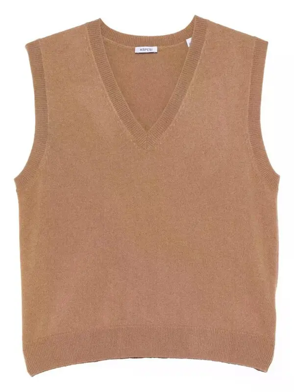 Aspesi Sleeveless V-neck Sweater