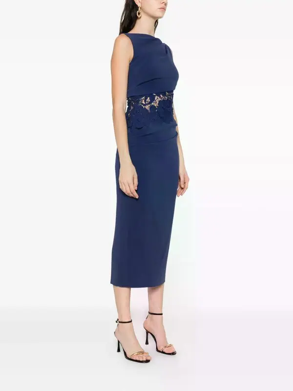 Talbot Runhof Lace-panel Dress