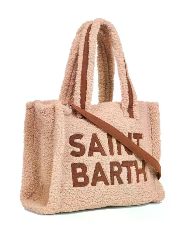 MC2 SAINT BARTH Logo-lettering Teddy Tote Bag