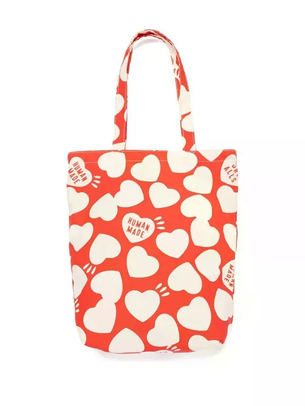 HUMAN MADE Heart-print Reversible Tote Bag
