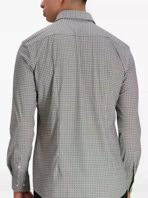 BOSS Patterned Shirt - Grey