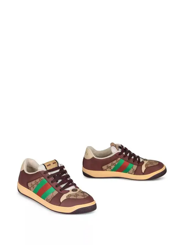 Gucci Gg Web Stripe Sneakers