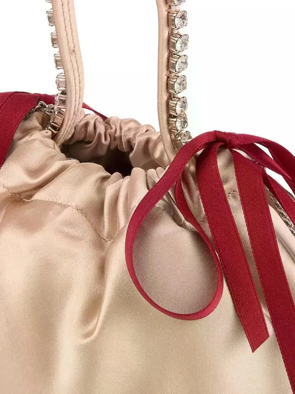 JIMMY CHOO Crystal-embellished Bucket Bag - Pink