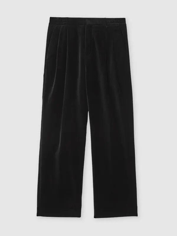 REISS Parade Wide-leg Velvet Trousers