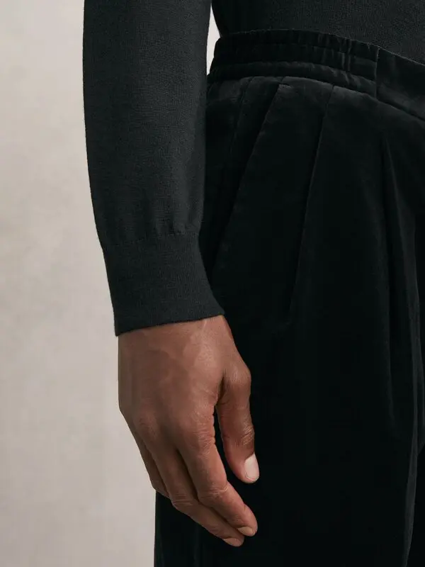 REISS Parade Wide-leg Velvet Trousers
