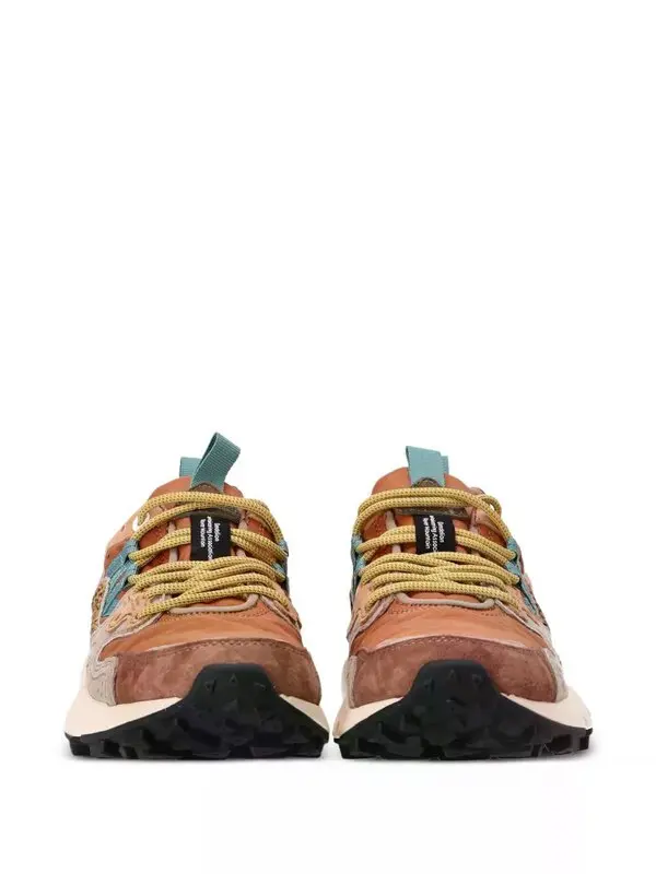 FLOWER MOUNTAIN Yamano 3 Panelled Sneakers - Orange