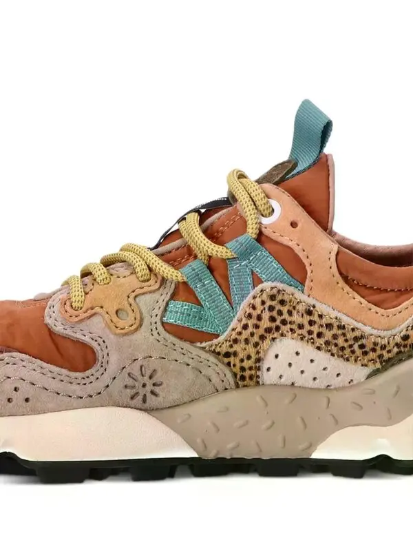 FLOWER MOUNTAIN Yamano 3 Panelled Sneakers - Orange