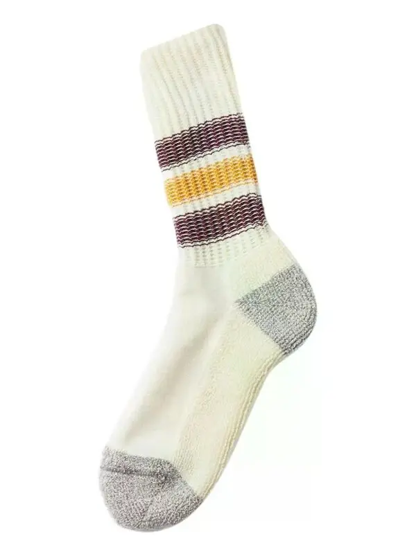 ROTOTO Ribbed Striped Socks - Neutrals