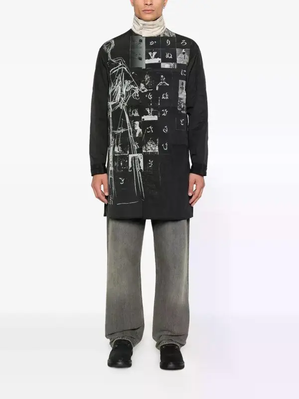 Yohji Yamamoto Printed Coat
