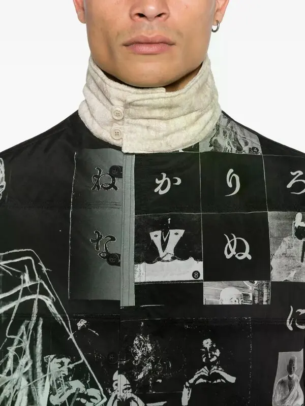 Yohji Yamamoto Printed Coat