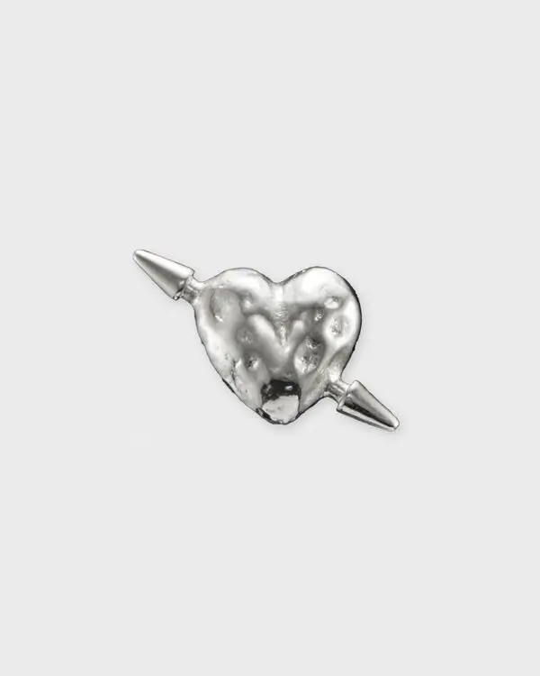 MARIA NILSDOTTER Tuvstarr's Heart Stud Earring - Silver