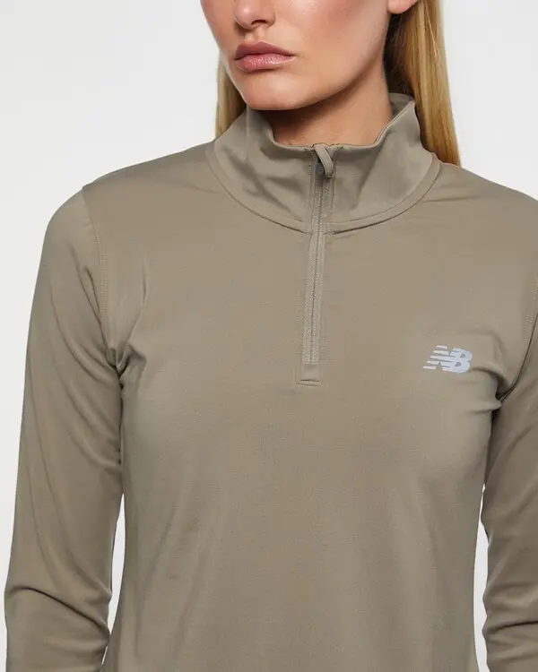 NEW BALANCE Top Script Quarter Zip