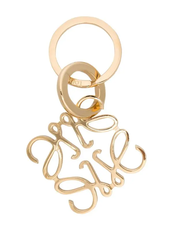 Loewe Anagram Keyring - Gold
