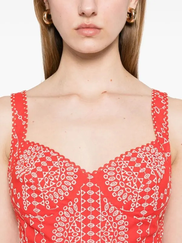 Charo Ruiz Ibiza Goldie Top - Red