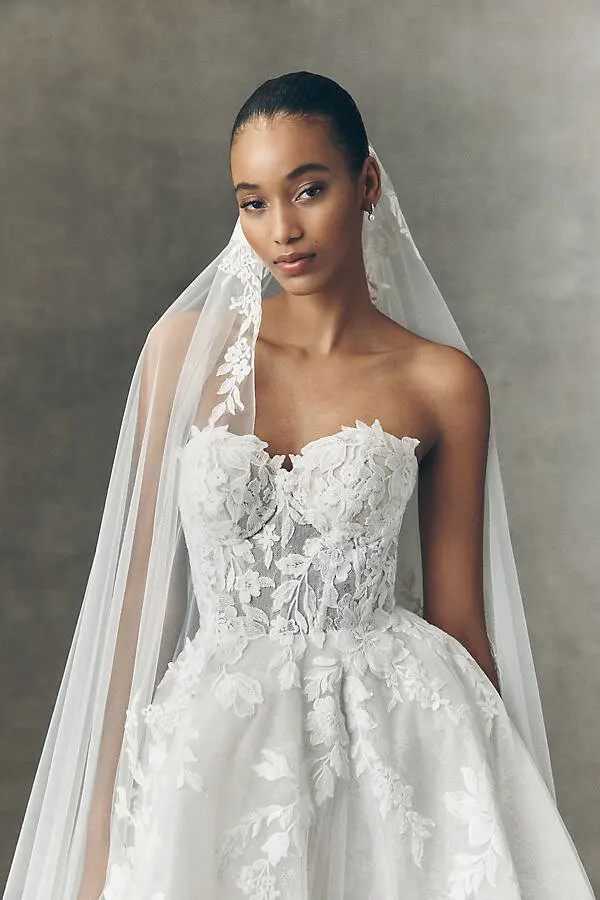 Pronovias Tarya Strapless Wedding Gown - Ivory | Editorialist