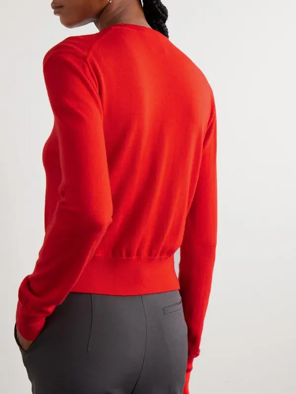Calvin Klein Lila Slim-fit Wool Cardigan