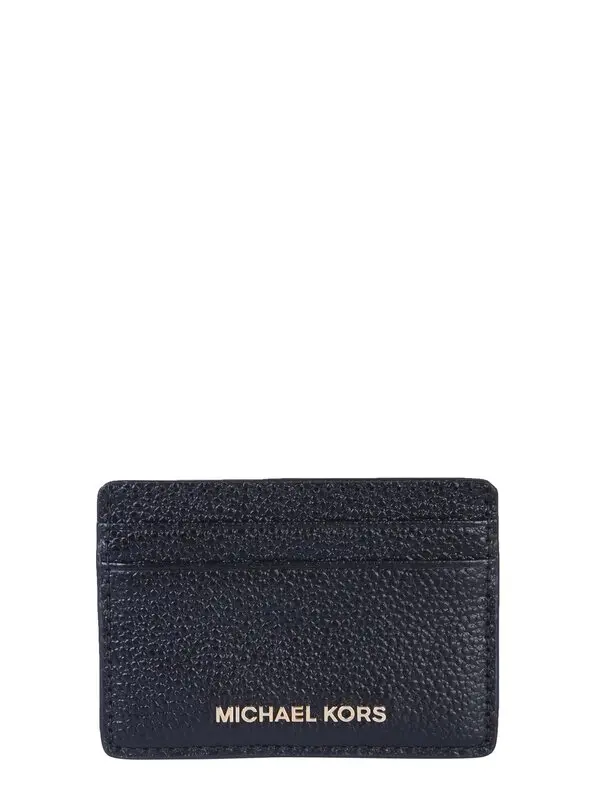 Michael Kors Card Holder With Logo - Black