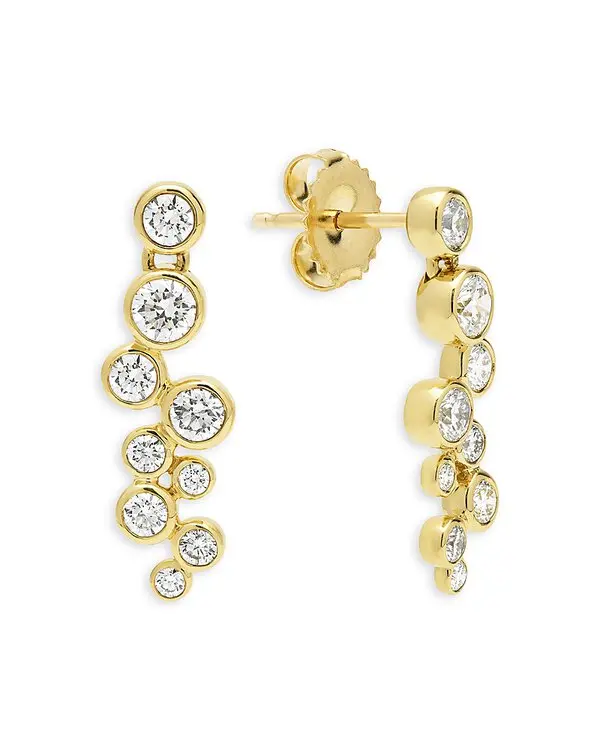 Lagos 18k Yellow Fizz Diamond Drop Earrings - Gold