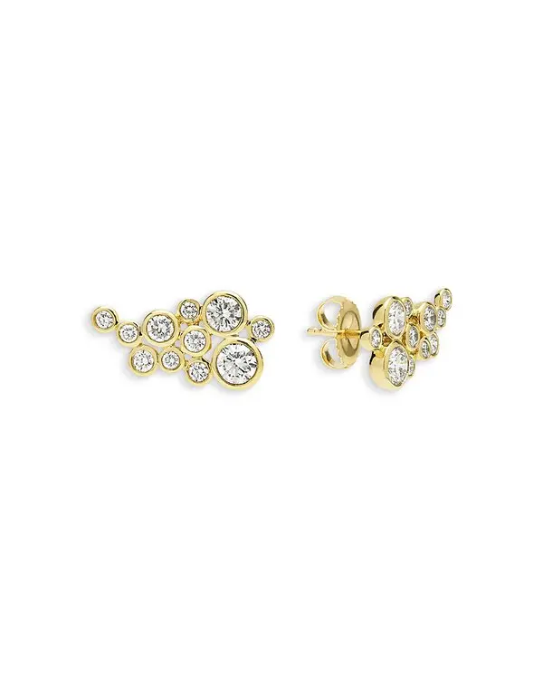 Lagos 18k Yellow Diamond Cluster Stud Earrings - Gold