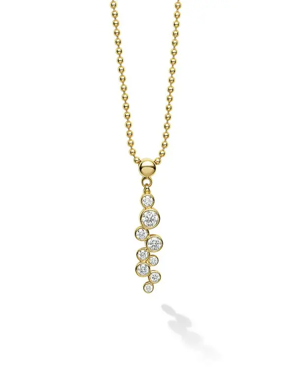 Lagos 18k Yellow Fizz Diamond Pendant Necklace - Gold