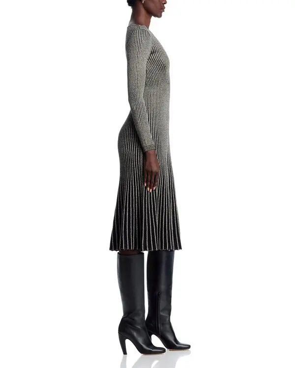 Elie Tahari The Lillie Sweater Dress In Noir With Gold Lurex - 50% Off |  Editorialist