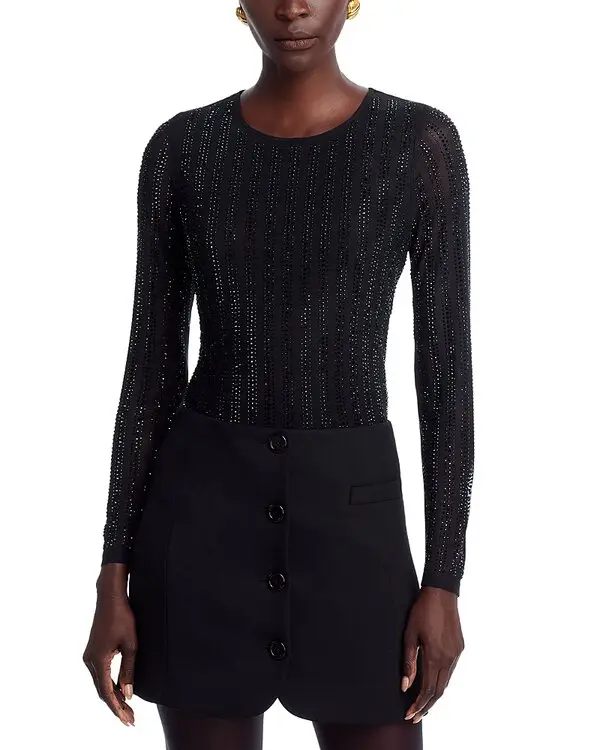 Elie Tahari Adeline Rhinestone Top