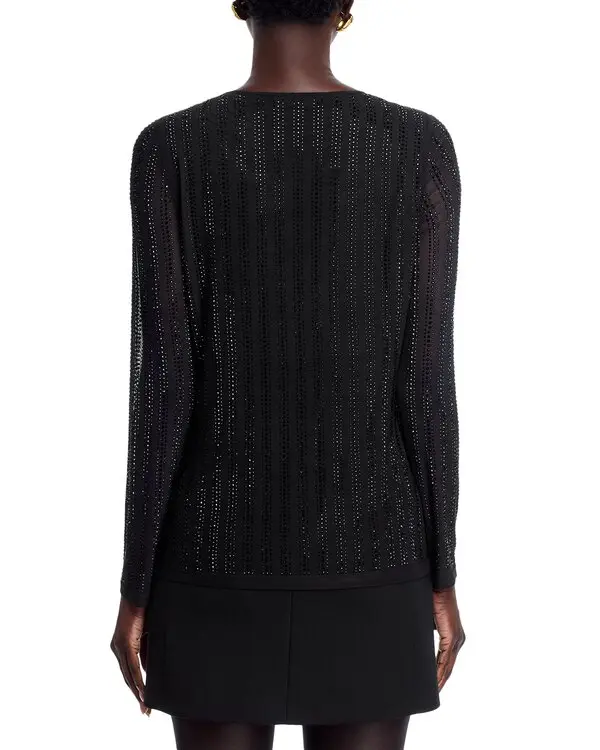 Elie Tahari Adeline Rhinestone Top