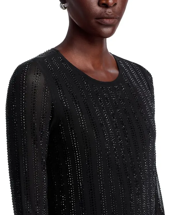 Elie Tahari Adeline Rhinestone Top