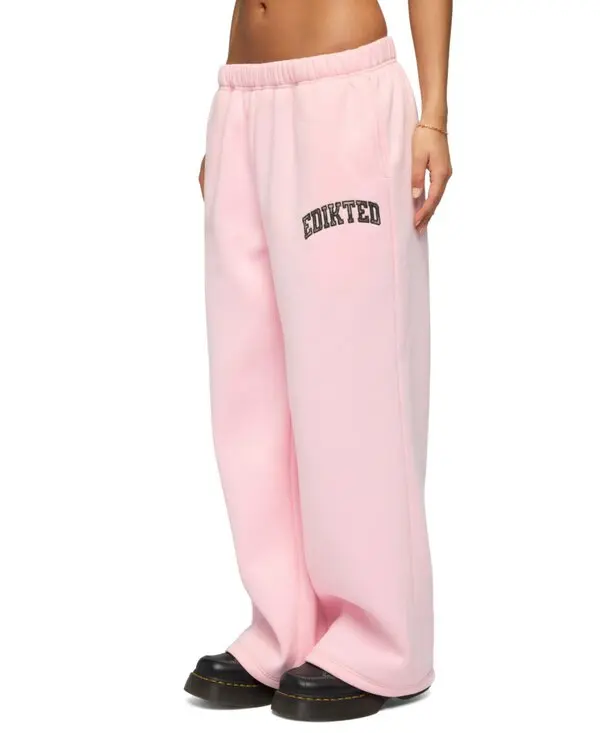 EDIKTED Camo Crush Sweatpants - Light-pink