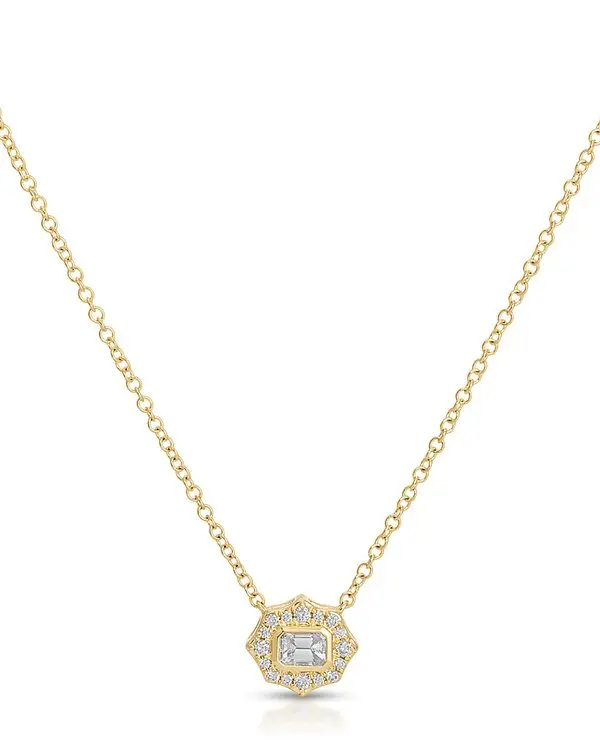 Ef Collection Daphne Diamond Pendant Necklace - Gold