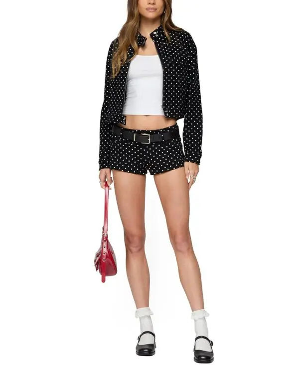 EDIKTED Tabitha Polka Dot Jacket