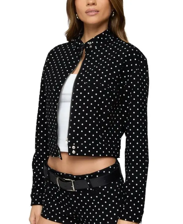 EDIKTED Tabitha Polka Dot Jacket