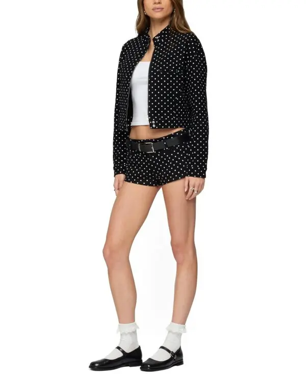 EDIKTED Tabitha Polka Dot Jacket