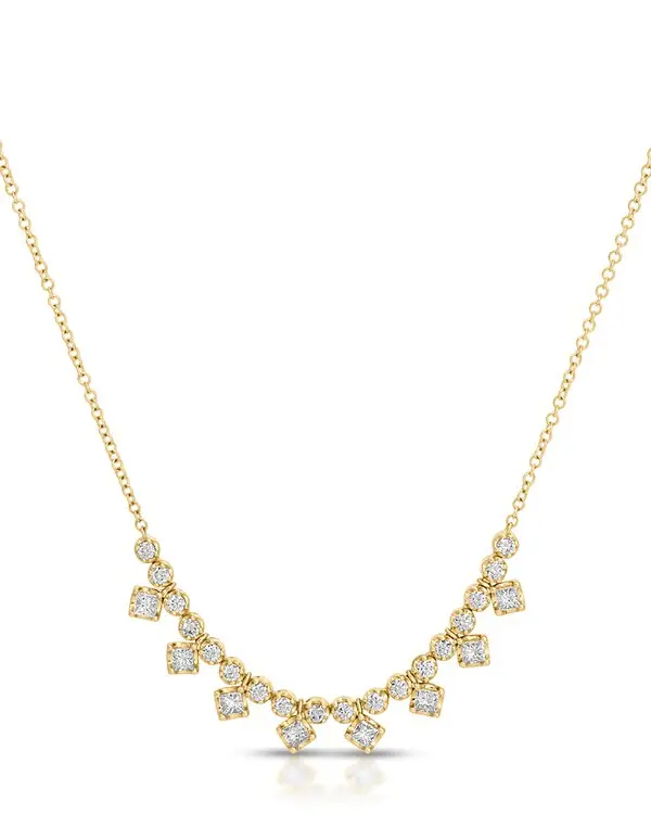 Ef Collection 14k Diamond Kate Collar Necklace - Gold