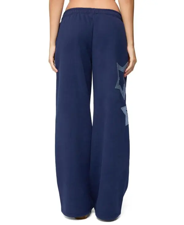 EDIKTED Straight Leg Sweatpants - Navy