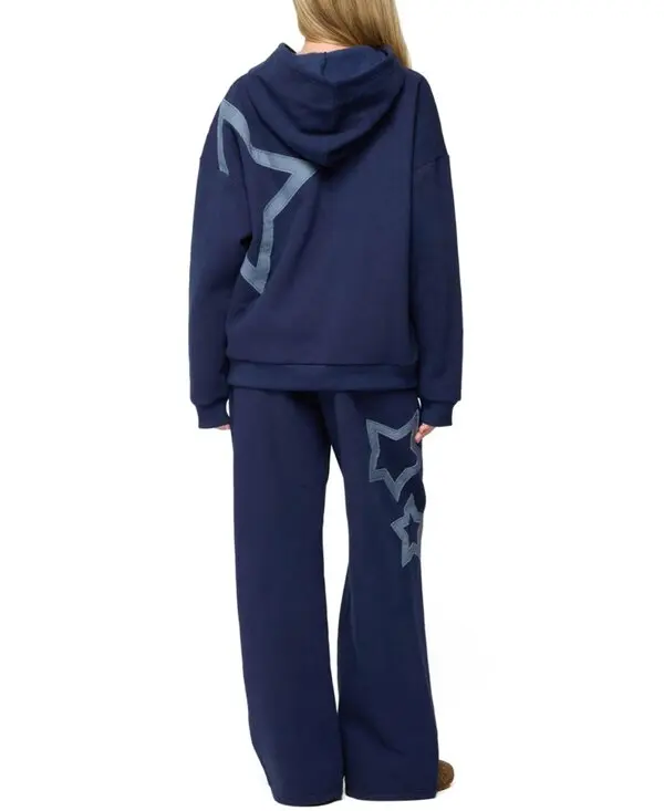 EDIKTED Straight Leg Sweatpants - Navy