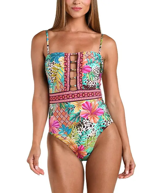 SUNSHINE 79 Paradise Heat Bandeau One Piece - Multicolor