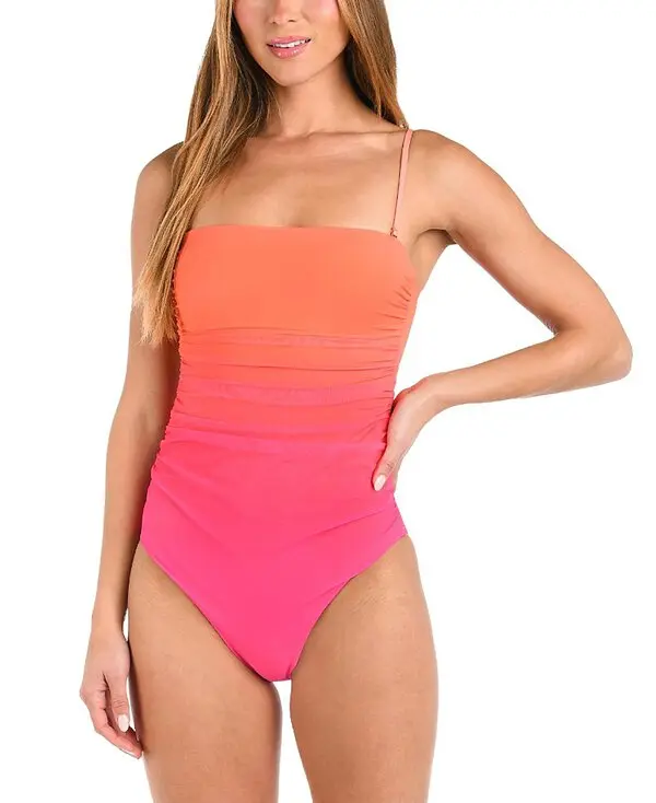 SUNSHINE 79 Ombre Illusions Bandeau One Piece - Pink