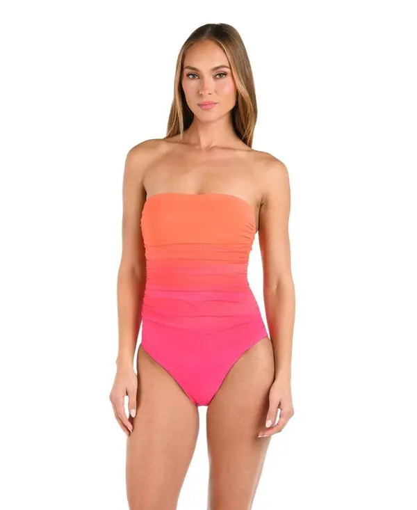SUNSHINE 79 Ombre Illusions Bandeau One Piece - Pink