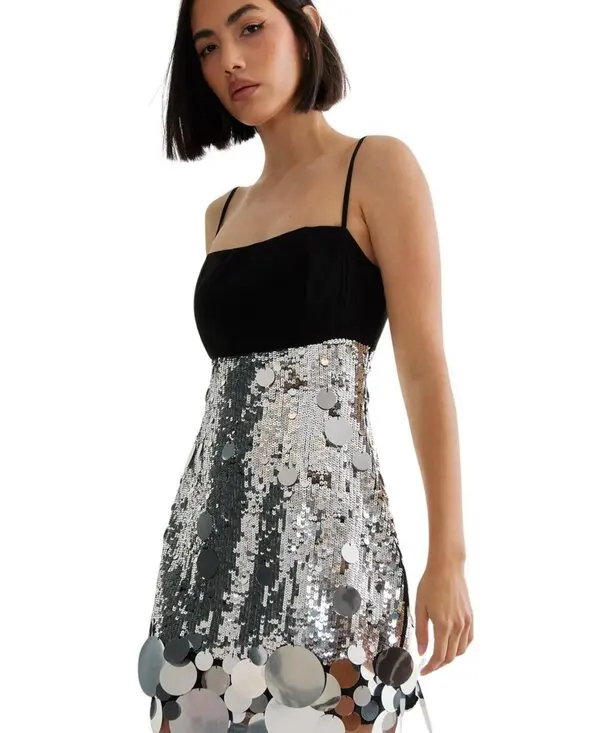 Nasty Gal Sleeveless Sequin Mini Dress