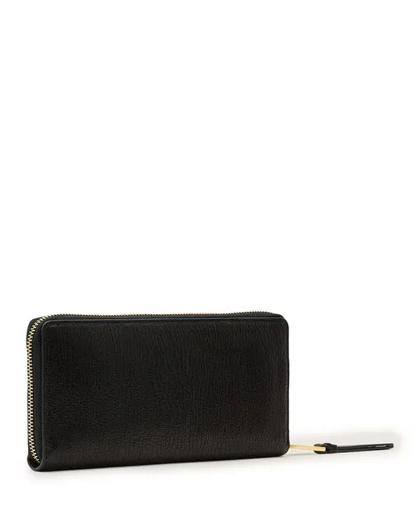 ALLSAINTS Small Leather Travel Wallet - Black