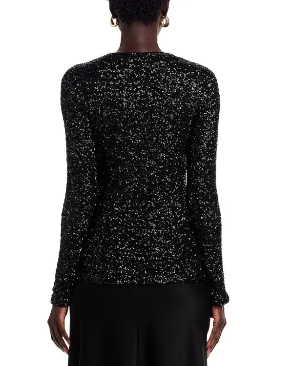 Rue Sophie Lorynn Sequin Long Sleeve Top