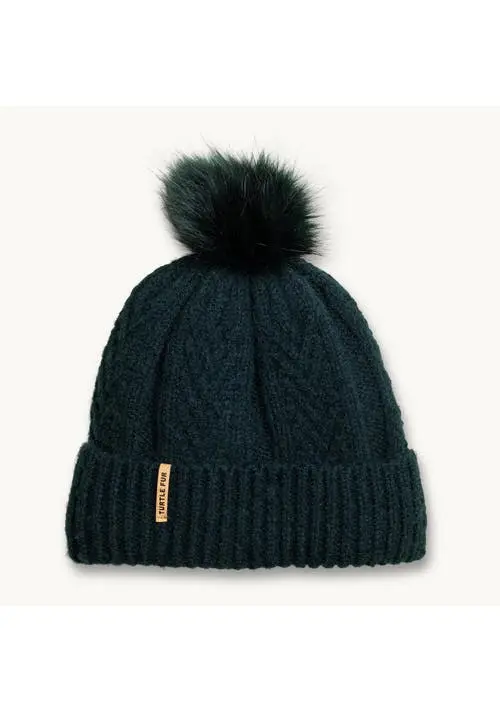 Turtle Fur Lindsey Pom Beanie - Emerald